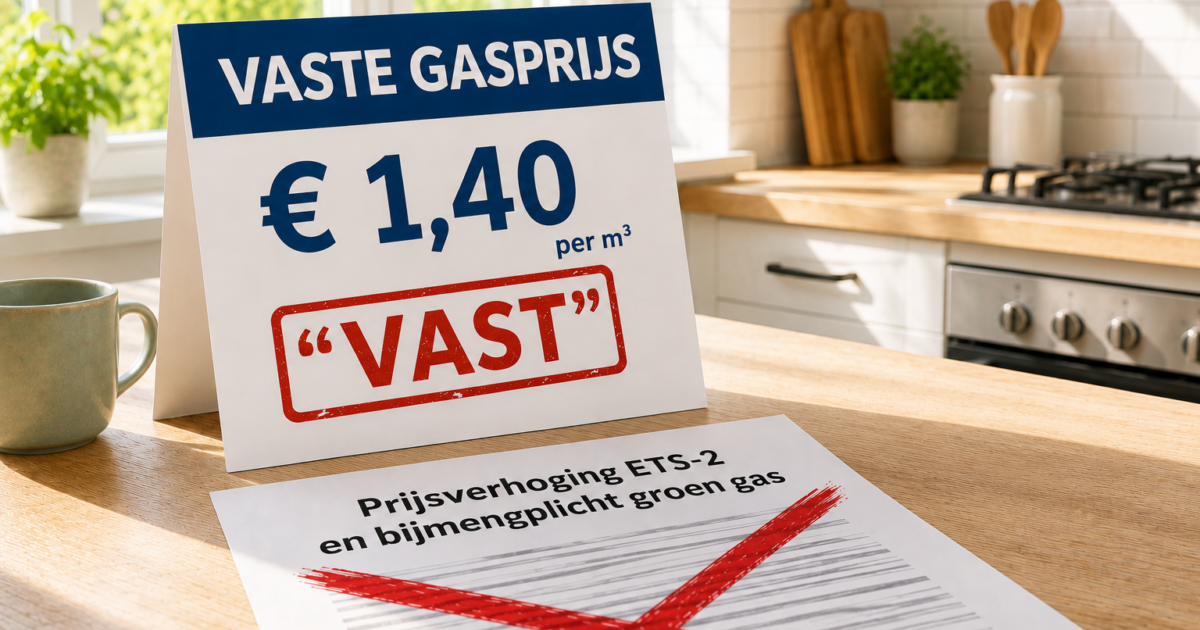 Vaste gasprijs die toch omhoog kon: eerste leverancier schrapt dit nu