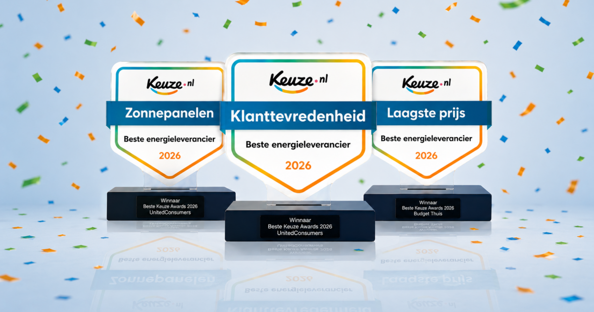 Dit zijn beste energieleveranciers van 2026 (Keuze.nl Awards)